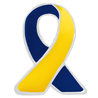 Blue & Yellow Ribbon – Support Store